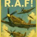 RAF Vintage Poster Join the RAF Royal Air Force - Etsy UK