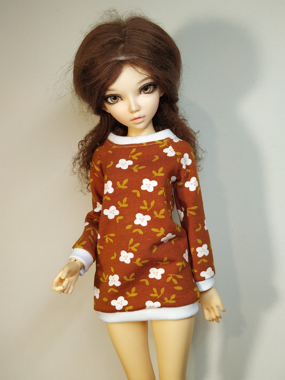 Minifee Slim Msd Brown Mori Blouse Jumper Tee Sweater, Minifee Slim Msd ...