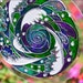Oriental Ocean Stained Glass Sun Catcher, Hanging Great Wave Ornament ...