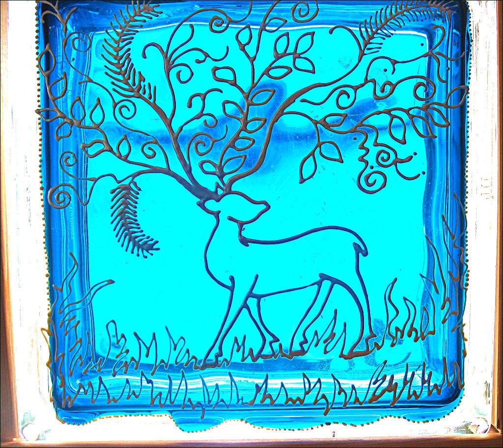Christmas Reindeer Window Decoration Xmas Blue Deer Sun - Etsy UK