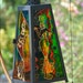 African Women Stained Glass Lantern, Africa Fabric Theme Candle Lantern ...