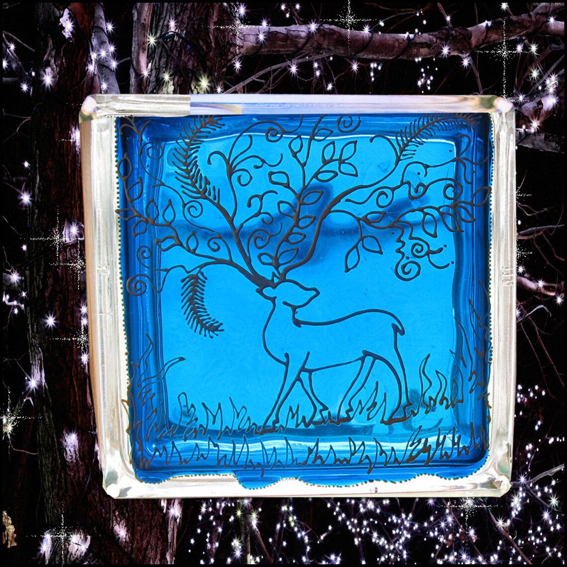 Christmas Reindeer Window Decoration Xmas Blue Deer Sun - Etsy UK