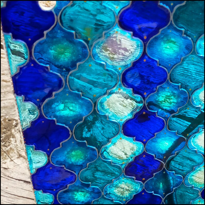 Moroccan Tiles A4 Picture Panel in Calm Peaceful Shades of - Etsy