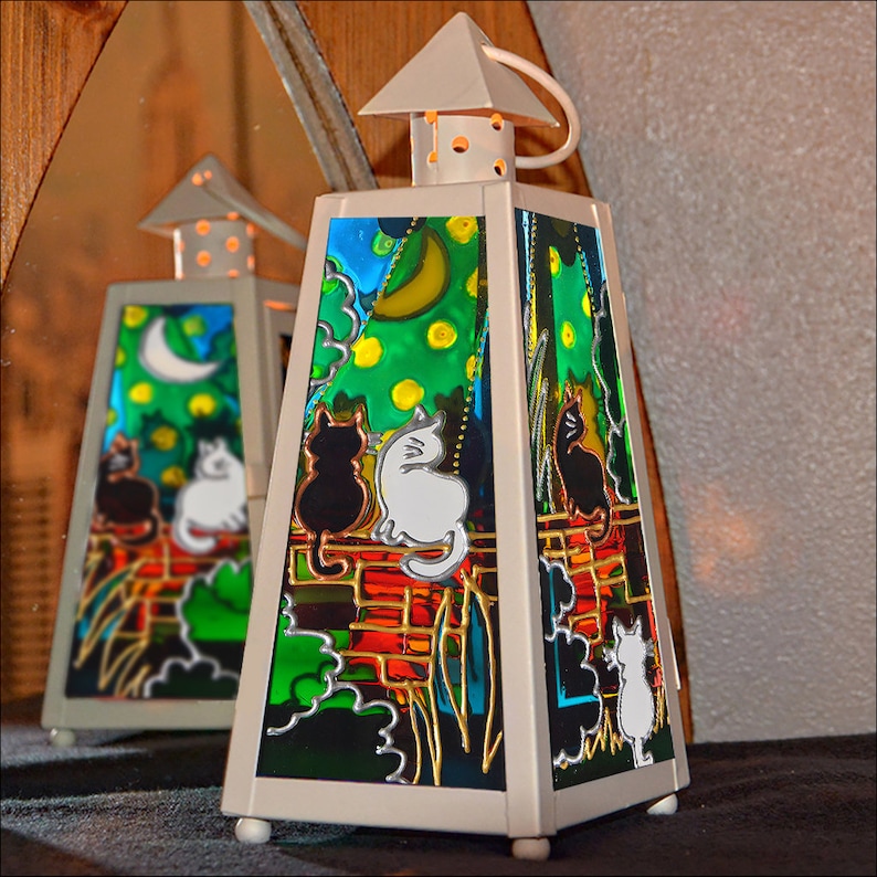 Cute Cats 20cm Hanging Tealight Lamp, READY TO SHIP Gift - Etsy UK