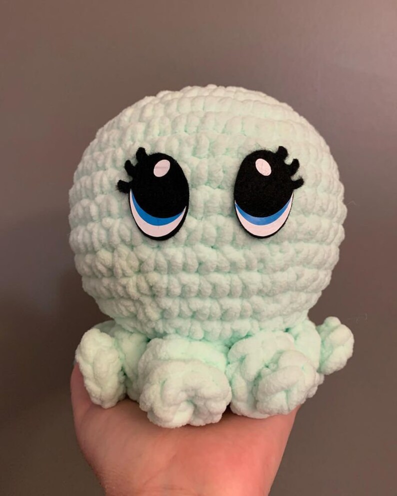Crocheted Mint Octopus Plushie - Etsy