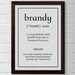 Brandy Bar Cart Brandy Print Bar Cart Decor Definition - Etsy