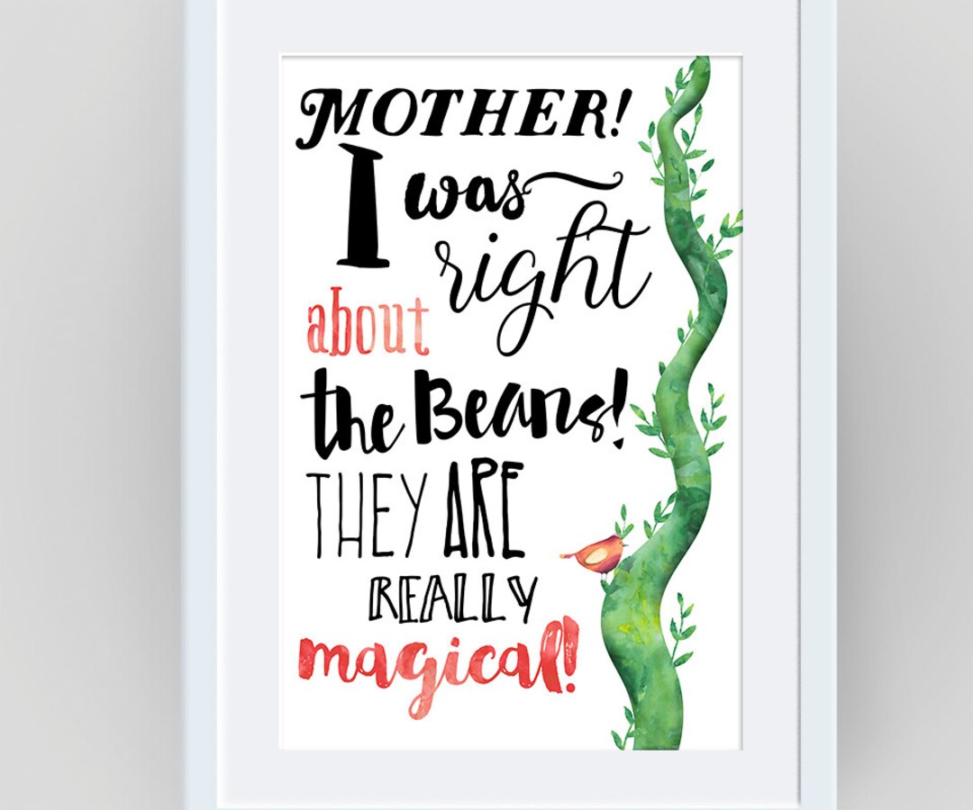 Jack and the Beanstalk Fairytale Decor Fairytale Poster - Etsy