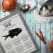 Fish Art Fish Printable Butcher Set Cooking Poster Cook - Etsy