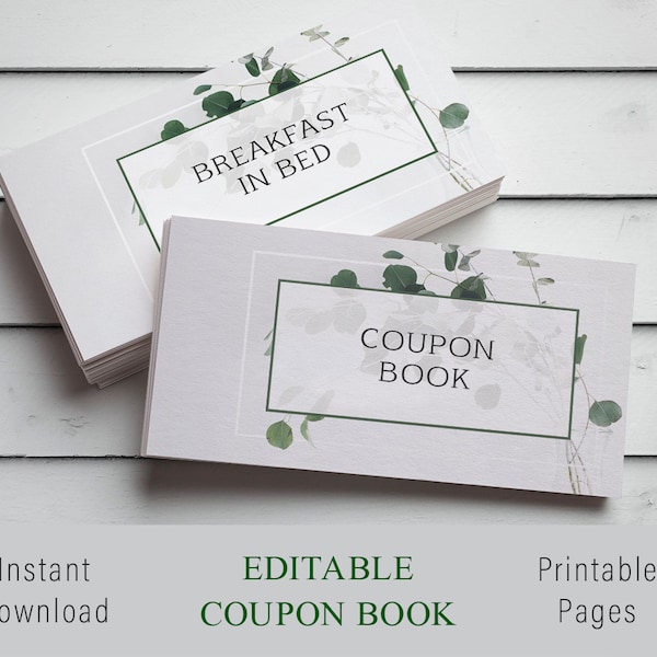 Custom Coupon Book - Etsy