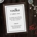 Vodka Poster, Vodka Print, Cocktail Poster, Vodka Quote, Vodka Sign ...