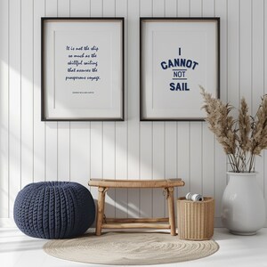 Beach House Wall Art, Ocean Quotes Wall Decor, Nautical Minimalist Art ...