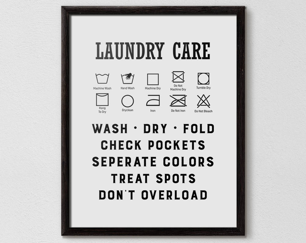 Laundry Wall Decor Ironing Sign Laundry Sign Functional - Etsy