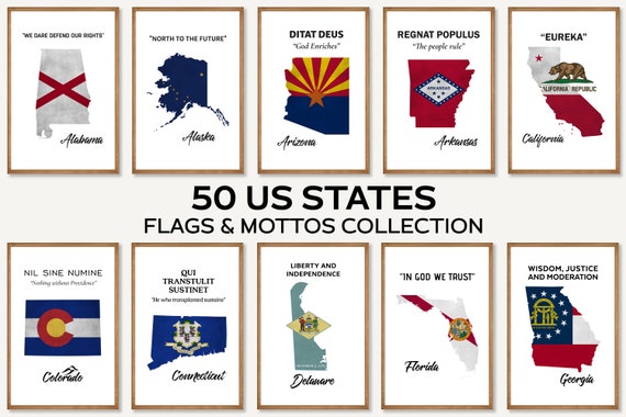 Easy To Draw Flags Of The 50 States