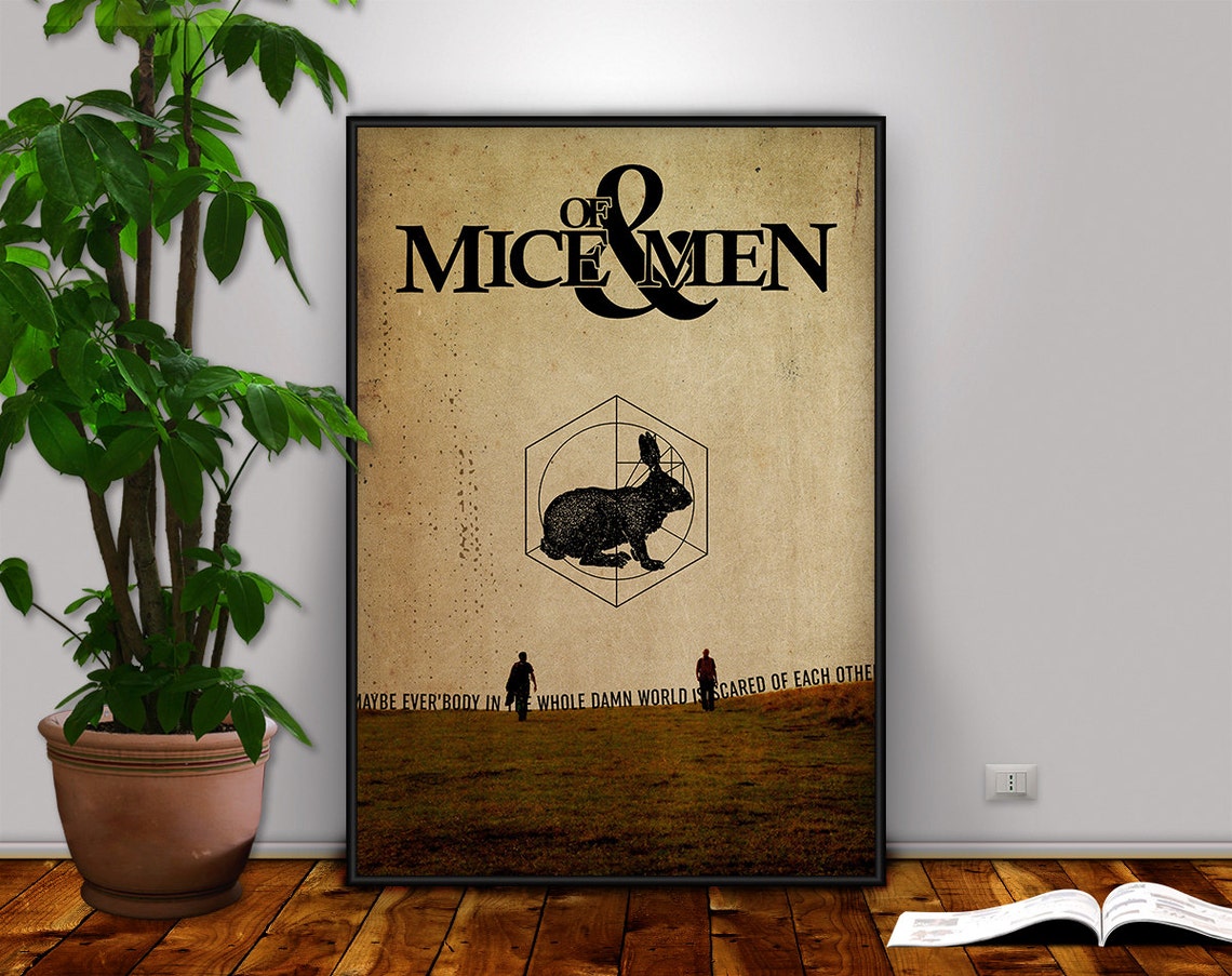 Of Mice and Men Literary Poster John Steinbeck Steinbeck - Etsy