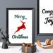 Reindeer Poster, Reindeer Printable, Reindeer Wall Art, Rudolf Poster ...