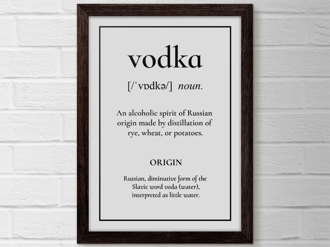 Vodka Poster, Vodka Print, Cocktail Poster, Vodka Quote, Vodka Sign ...