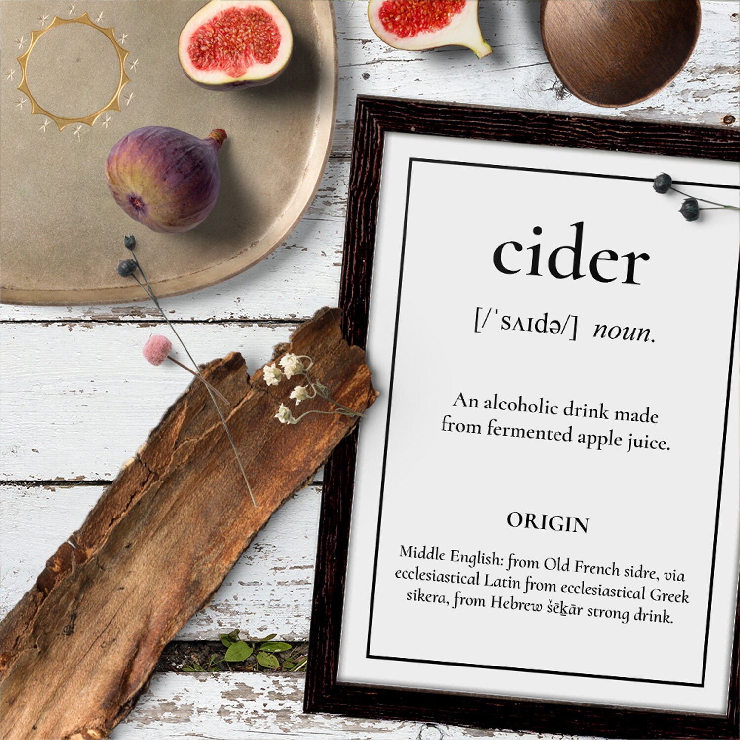 Bar Cart Cider Poster Bar Cart Art Bar Cart Print Cider | Etsy