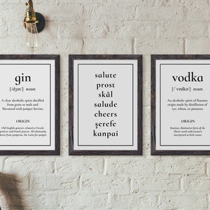 Cheers Language Print, International Cheers, Printable Wall Art, Bar Cart Art, Housewarming Gift ...