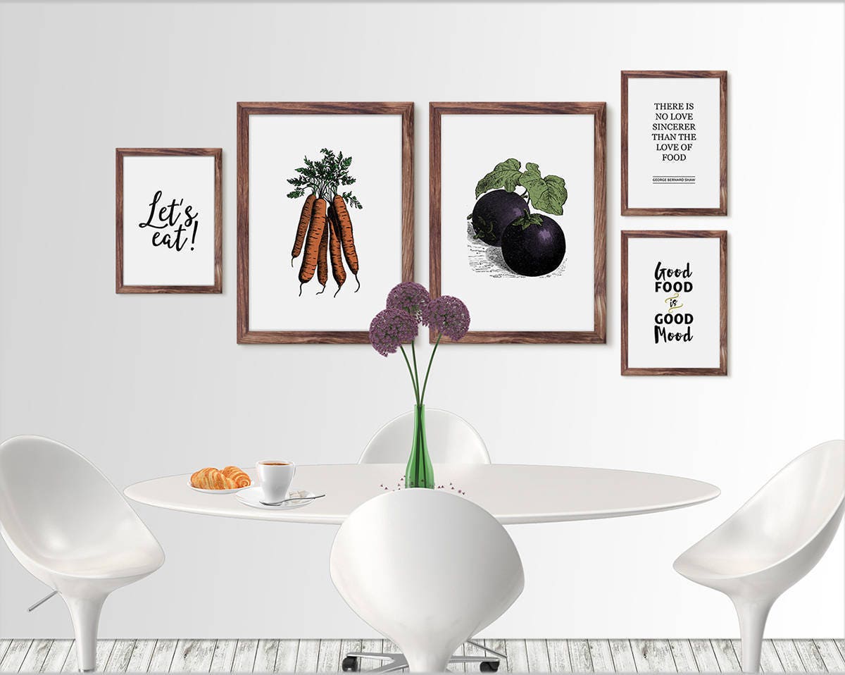 Kitchen Decor Kitchen Wall Art Kitchen Prints Eat Good Feel | Etsy