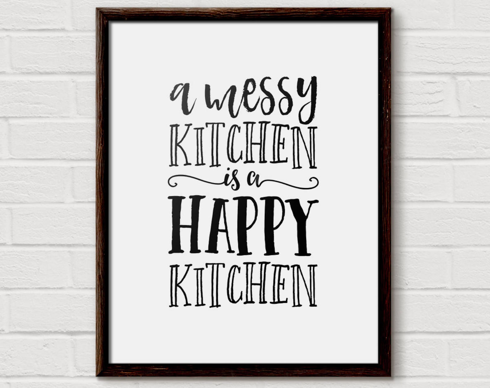 Kitchen Quote Kitchen Wall Art Kitchen Decor Messy Kitchen - Etsy Hong Kong