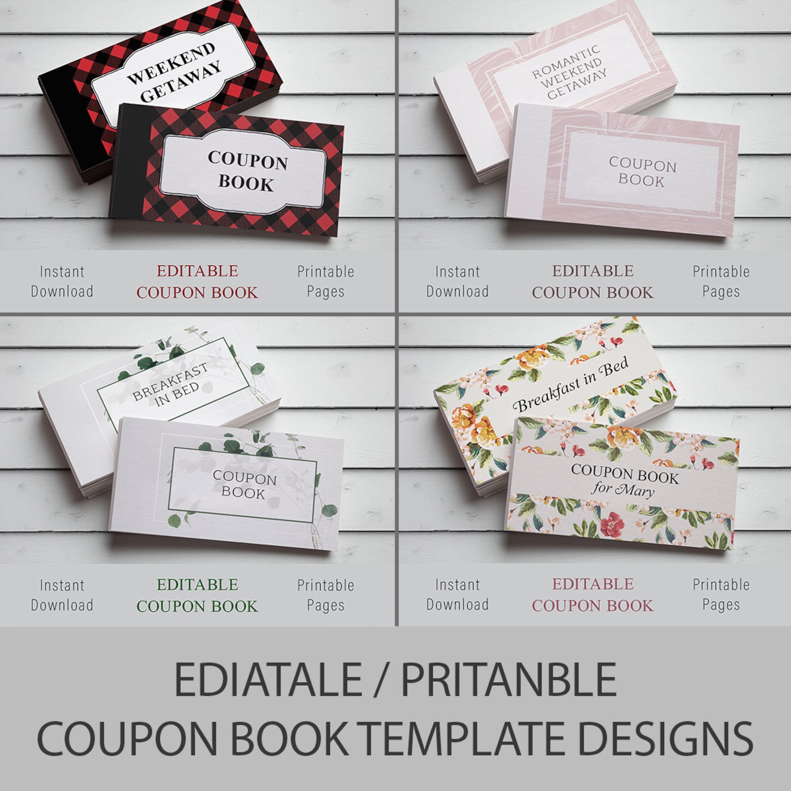 Printable Love Coupons, Love Coupon Book, Printable Coupon Book, Coupon ...