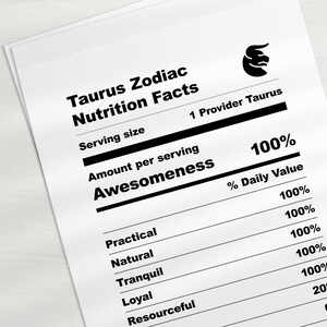 Taurus Zodiac Gift, Taurus Art Print, Zodiac Taurus Printable, Taurus ...