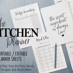 Kitchen Guide, Kitchen Organization, Kitchen Poster, Kitchen Printable ...