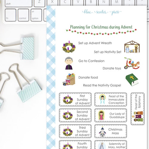 Advent How to Prepare for Christmas Set. 21 MATTE Planner - Etsy