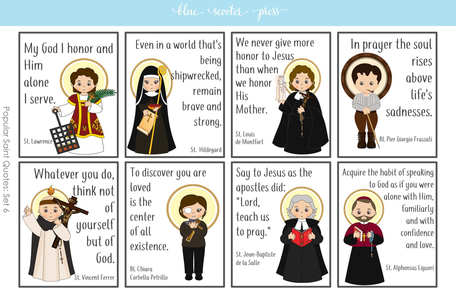 Popular Saint Quotes Set 6. Choose Rainbow or Black Boxes. 8 - Etsy