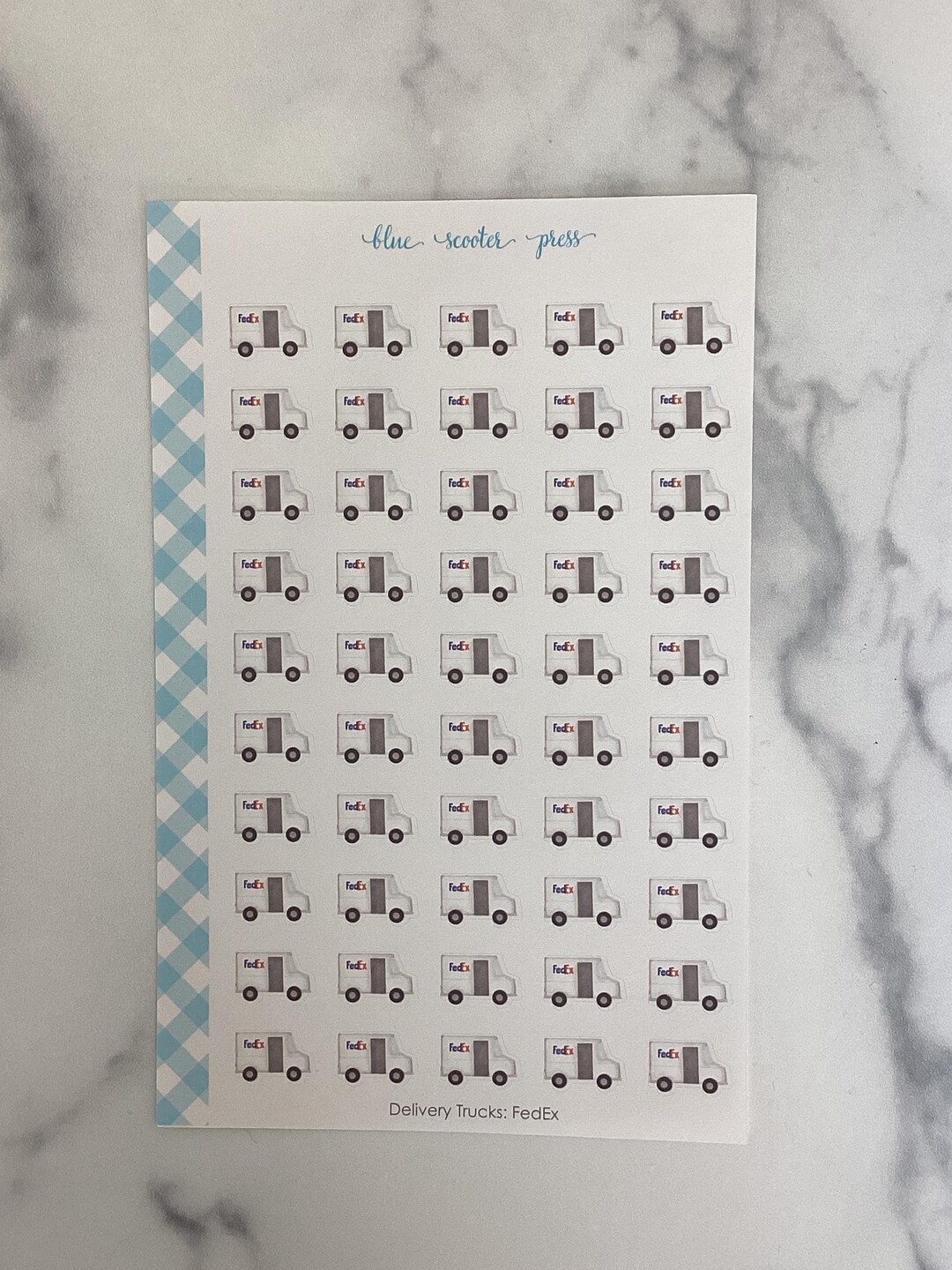 Fedex Delivery Truck Icon Stickers. 50 Planner Stickers. - Etsy