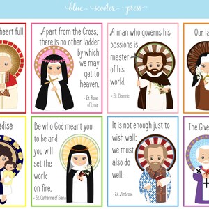 Popular Saint Quotes Set #5 Planner Stickers. Choose Rainbow or Black ...