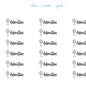 Adoration Script Stickers. 18 Planner Stickers. - Etsy