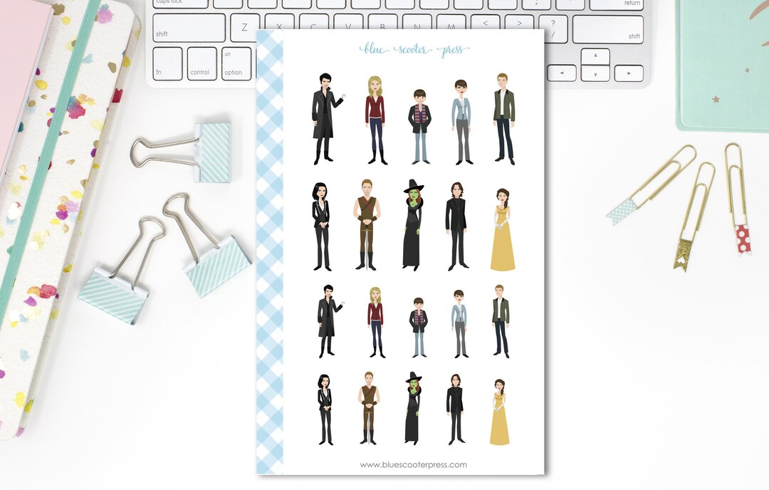 Once Upon A Time Character Stickers. 20 MATTE Planner Stickers - Etsy