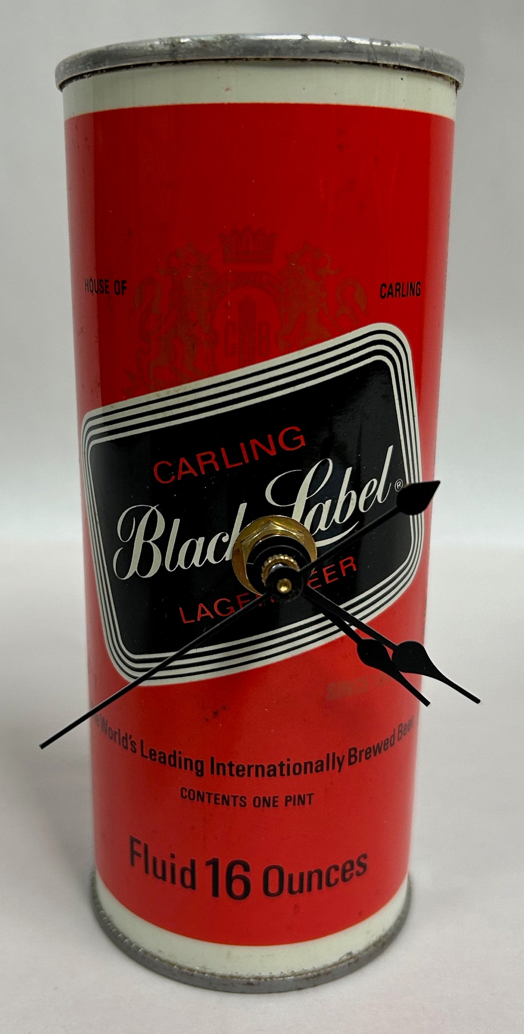 Repurposed Custom Made 1 Qt Quart Black Label Beer Can Breweriana Bar ...