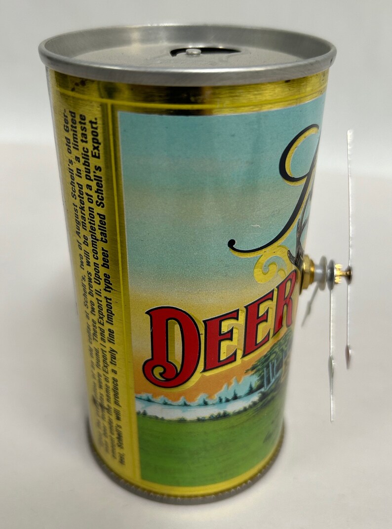 Repurposed Custom Made Schells Beer Can Reindeer Breweriana Bar Man ...