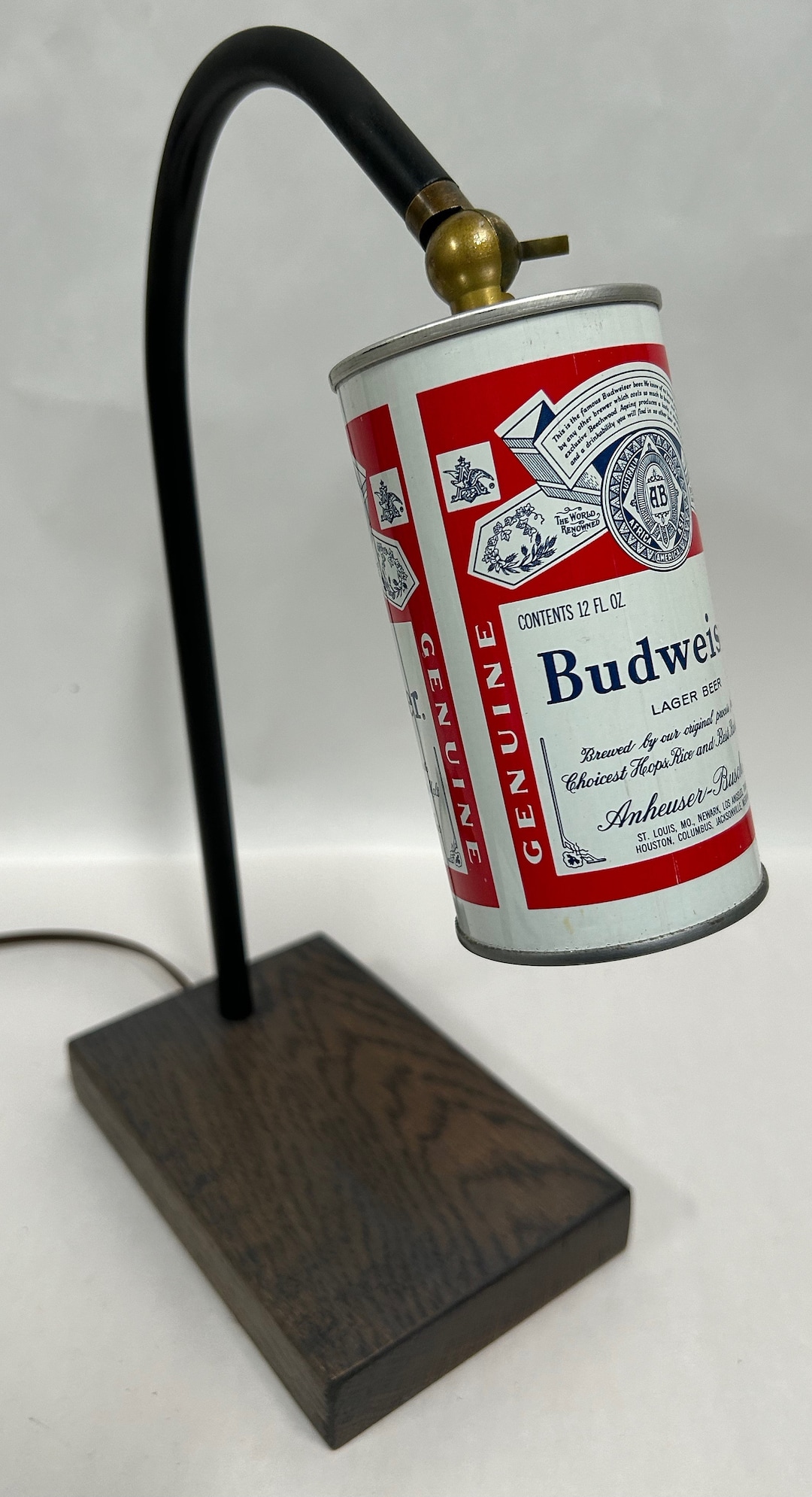 Industrial Repurposed Custom Made Vintage Budweiser Beer Can Bar Man ...