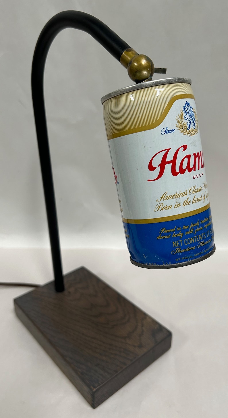 Industrial Repurposed Custom Made Vtg Hamms's Beer Can Bar Man Cave ...