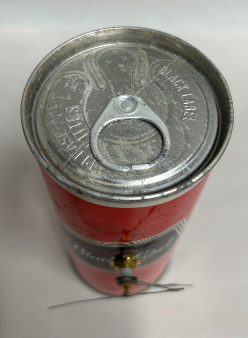 Repurposed Custom Made 1 Qt Quart Black Label Beer Can Breweriana Bar ...
