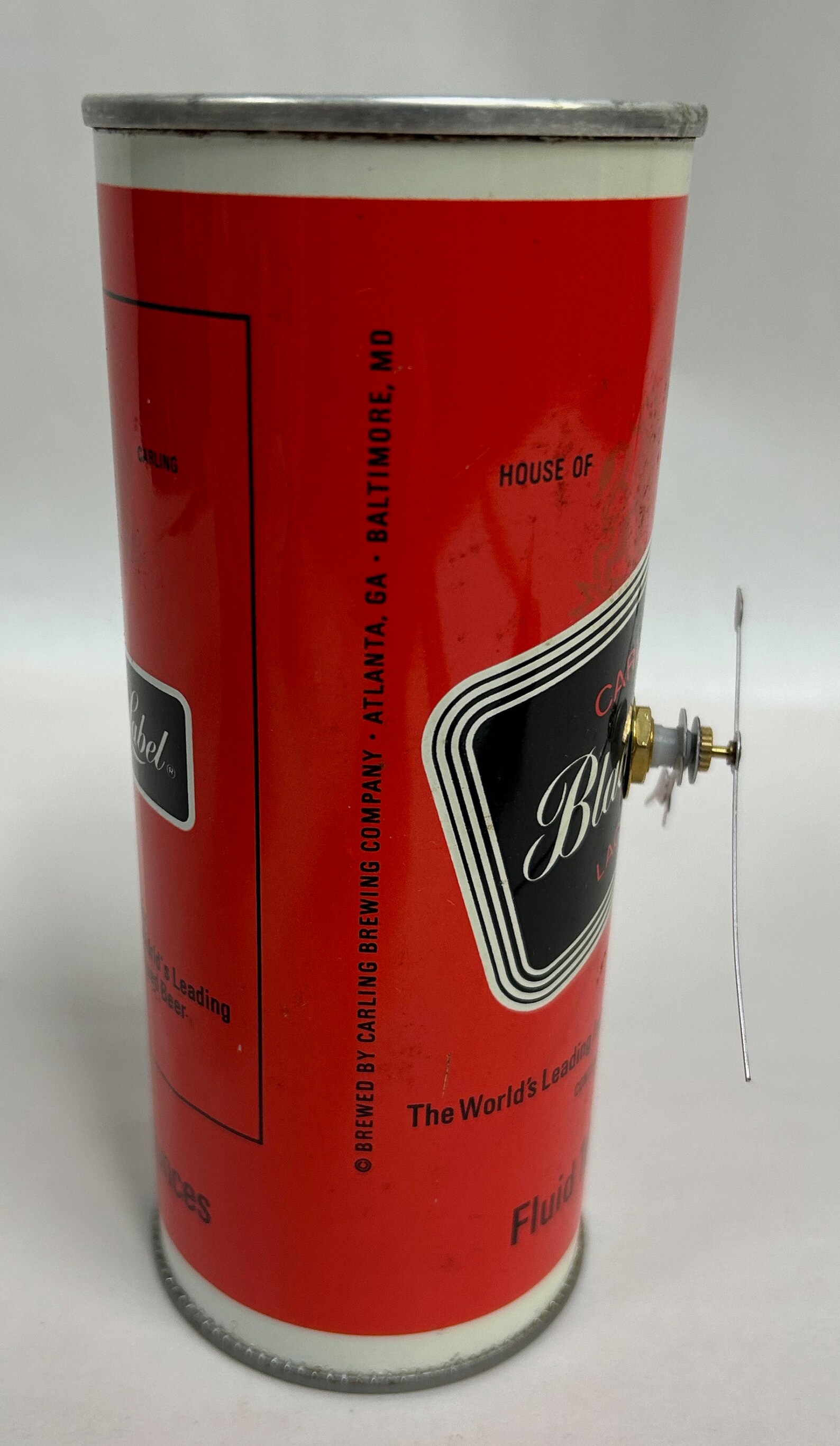 Repurposed Custom Made 1 Qt Quart Black Label Beer Can Breweriana Bar ...
