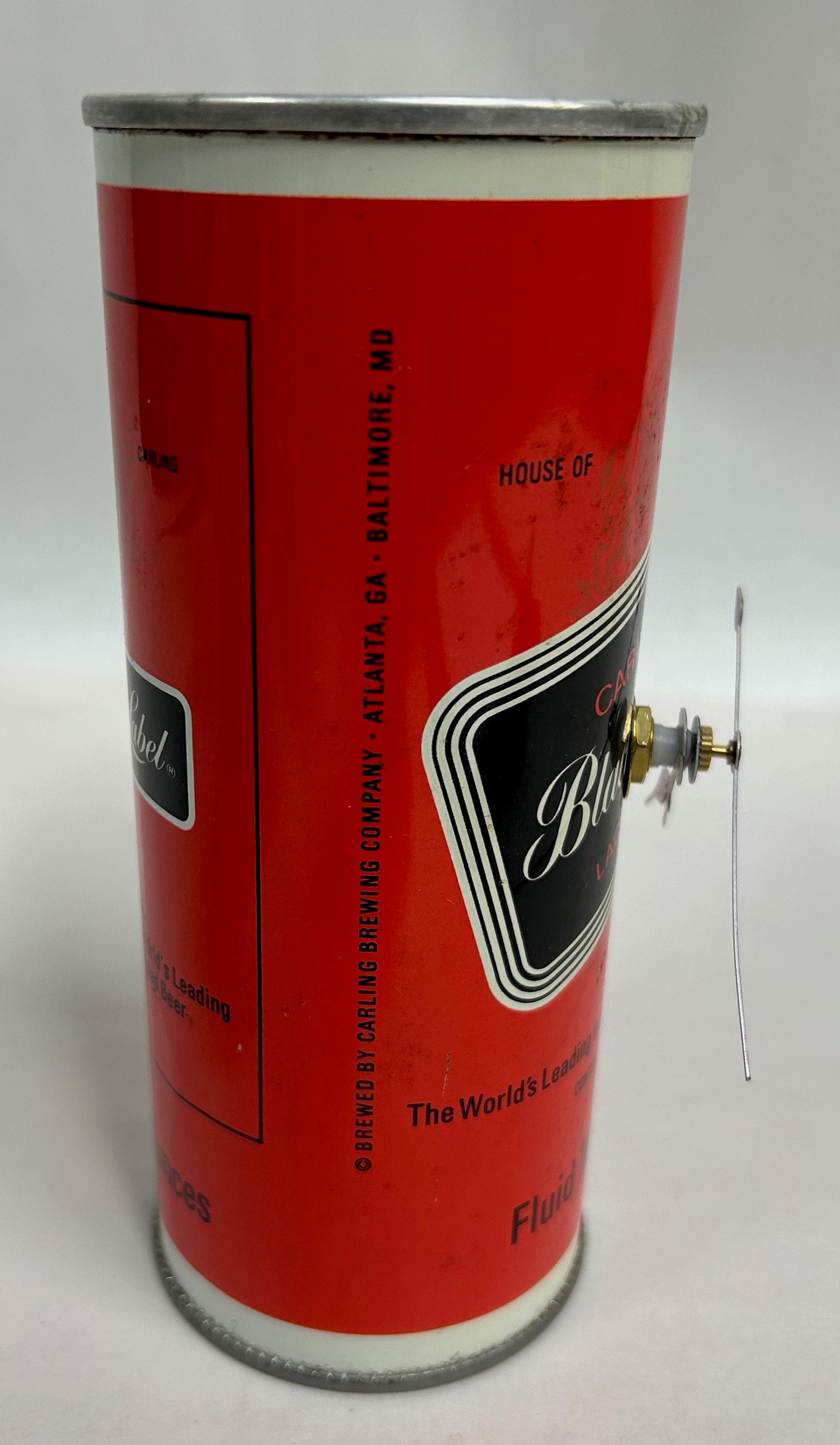 Repurposed Custom Made 1 Qt Quart Black Label Beer Can Breweriana Bar ...