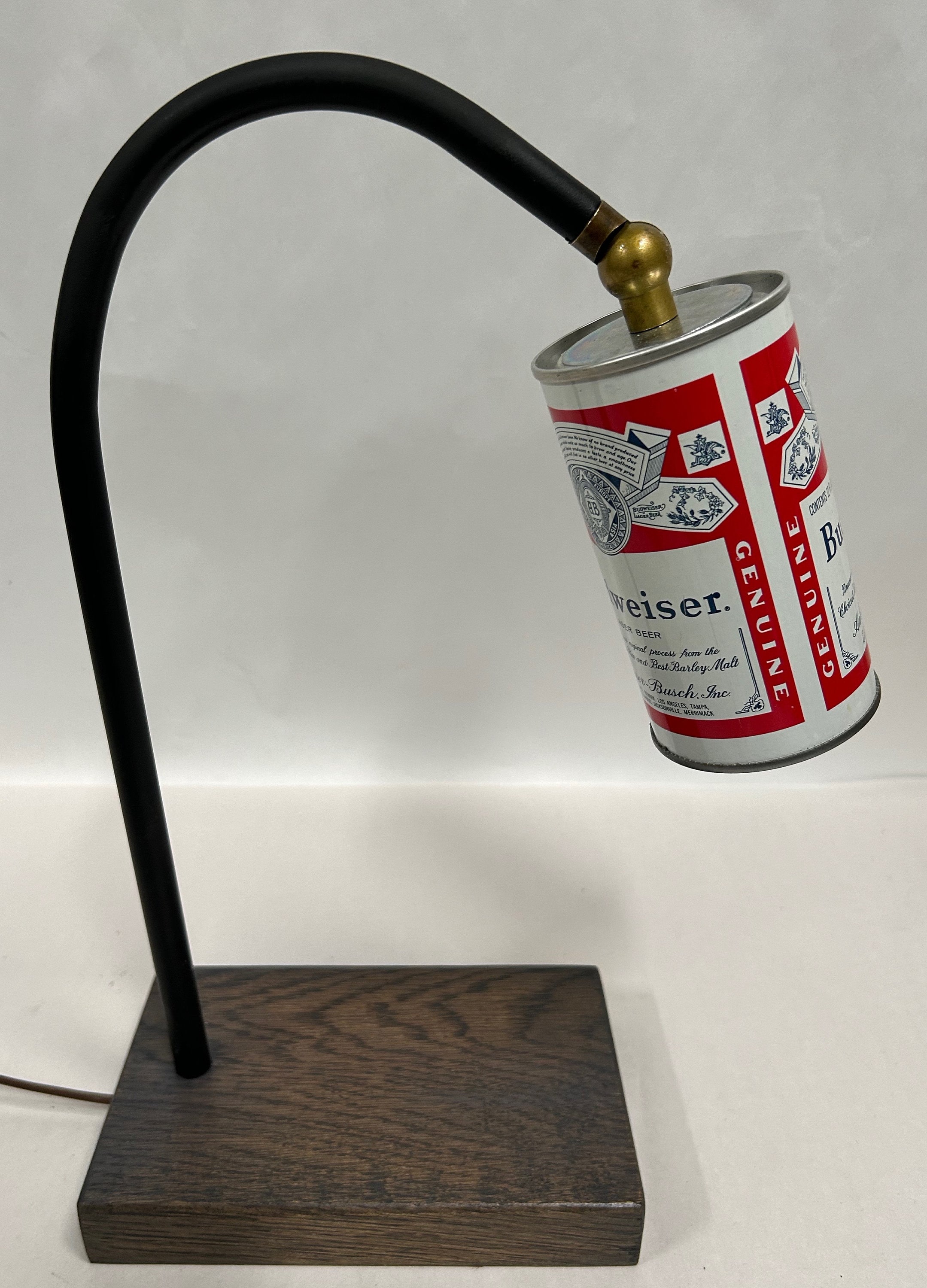 Industrial Repurposed Custom Made Vintage Budweiser Beer Can Bar Man ...