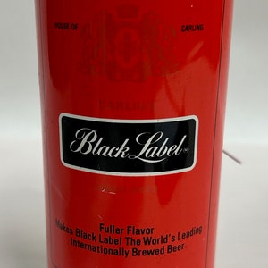 Repurposed Custom Made 1 Qt Quart Black Label Beer Can Breweriana Bar ...