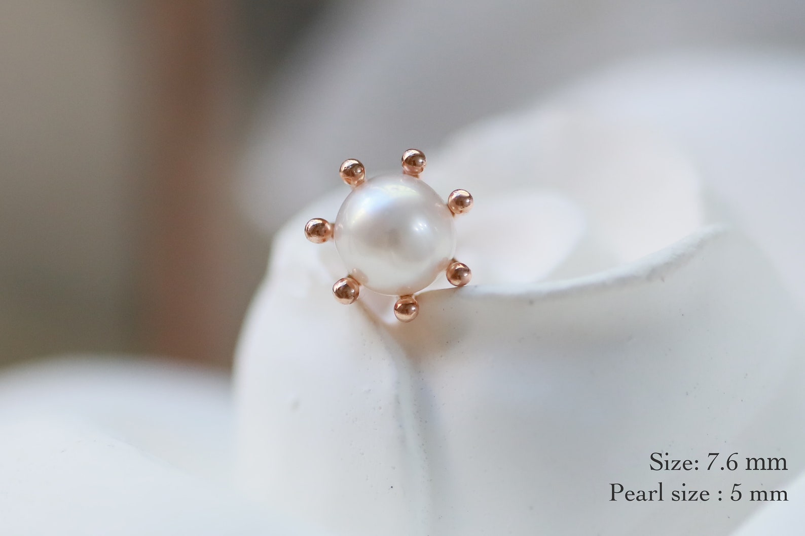Delicate 14K Gold Pearl Earrings,screw Back Earrings,for Her,for Mom ...