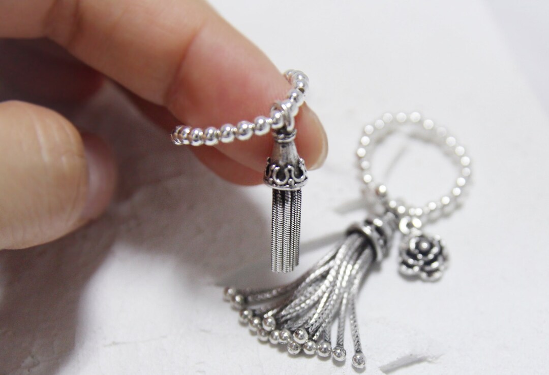 Sterling Silver Tassel Fringe Rings,tassel Rings,customized Sterling ...