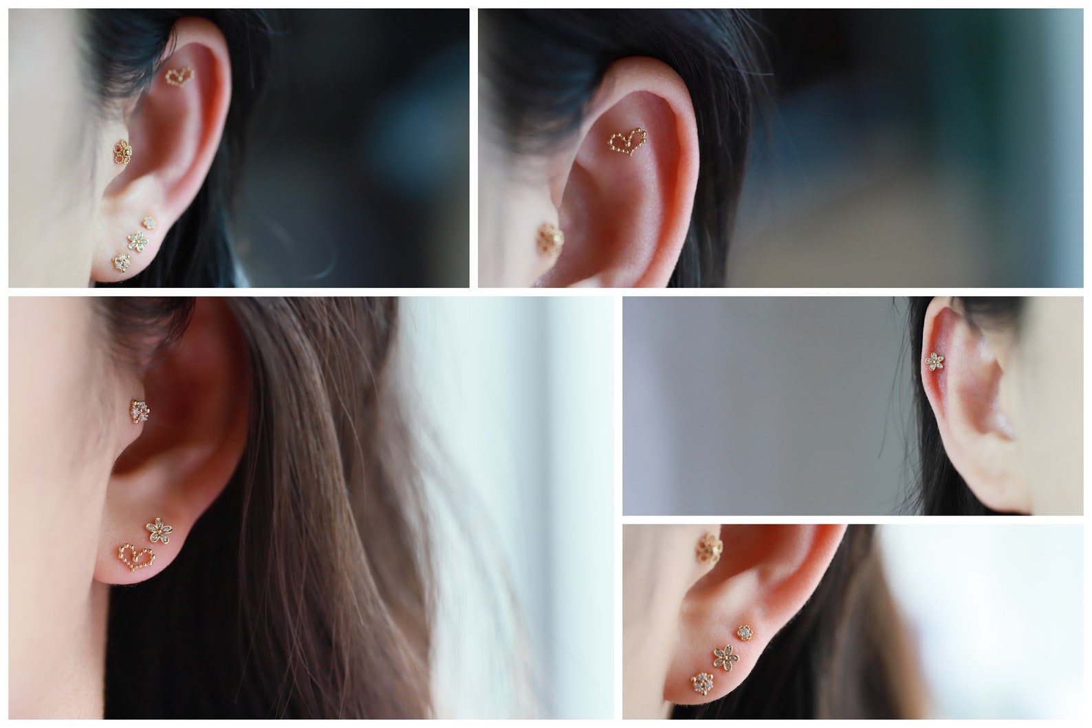 Super Tiny 18 gauge Flat Back Labret Internally | Etsy