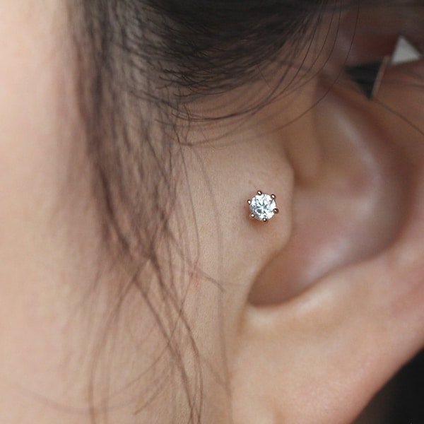 Tragus Earring Birthstone - Etsy