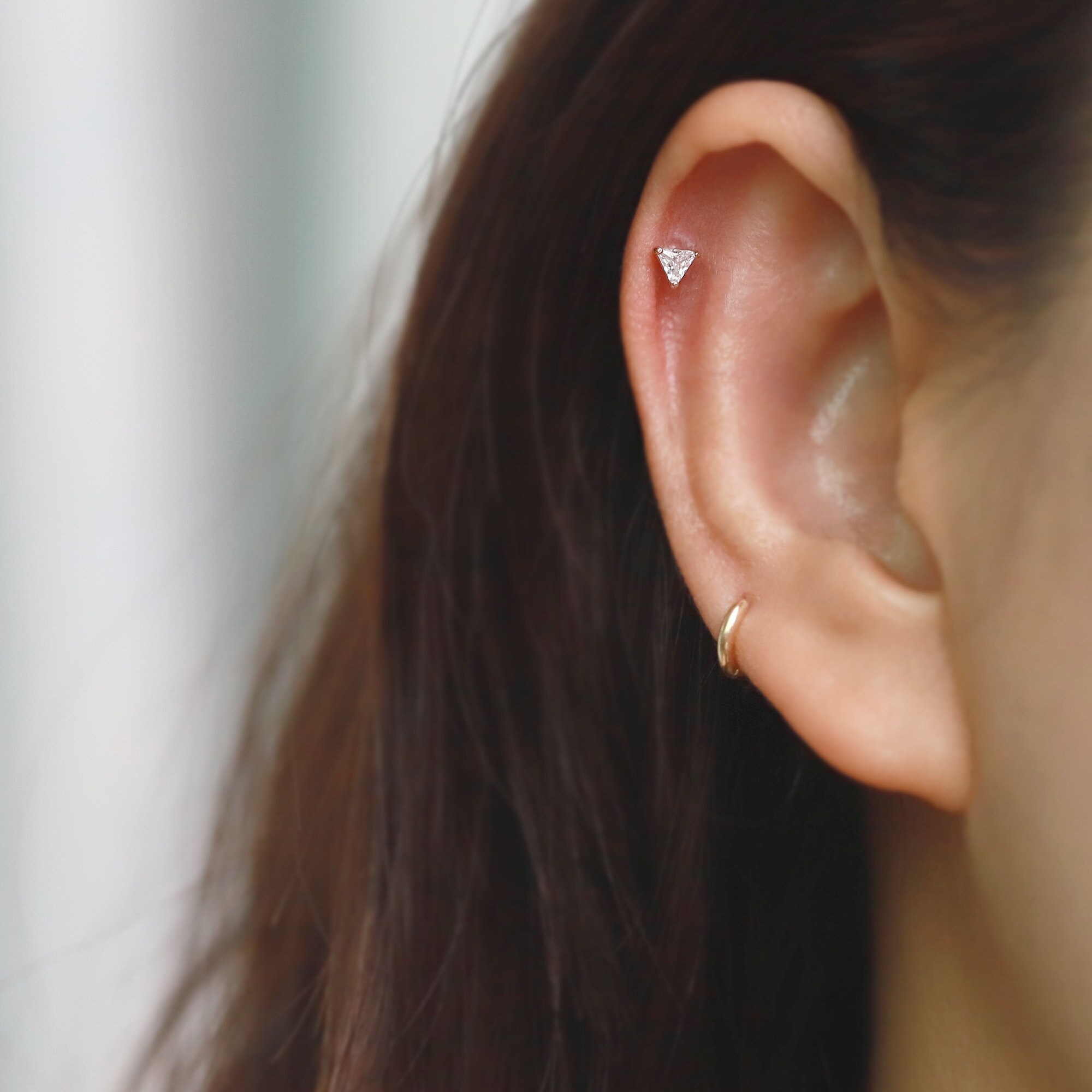 18 Gauge Internally Threaded Earring flat Back Labret | Etsy