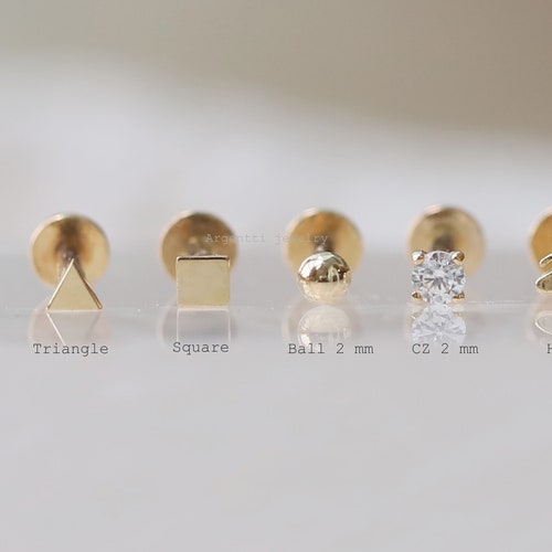 Super Tiny 18 Gauge Flat Back Labret Internally - Etsy