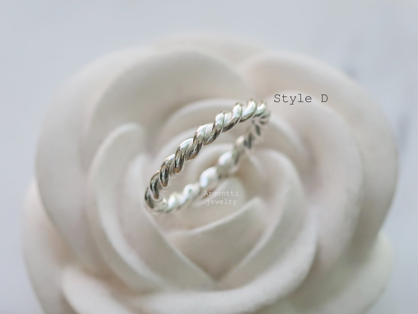 925 Sterling Twist Silver Ringcutting Texture Single Silver | Etsy