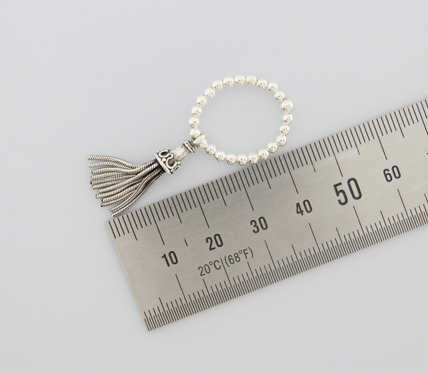 Sterling Silver Tassel Fringe Ringstassel Ringscustomized | Etsy